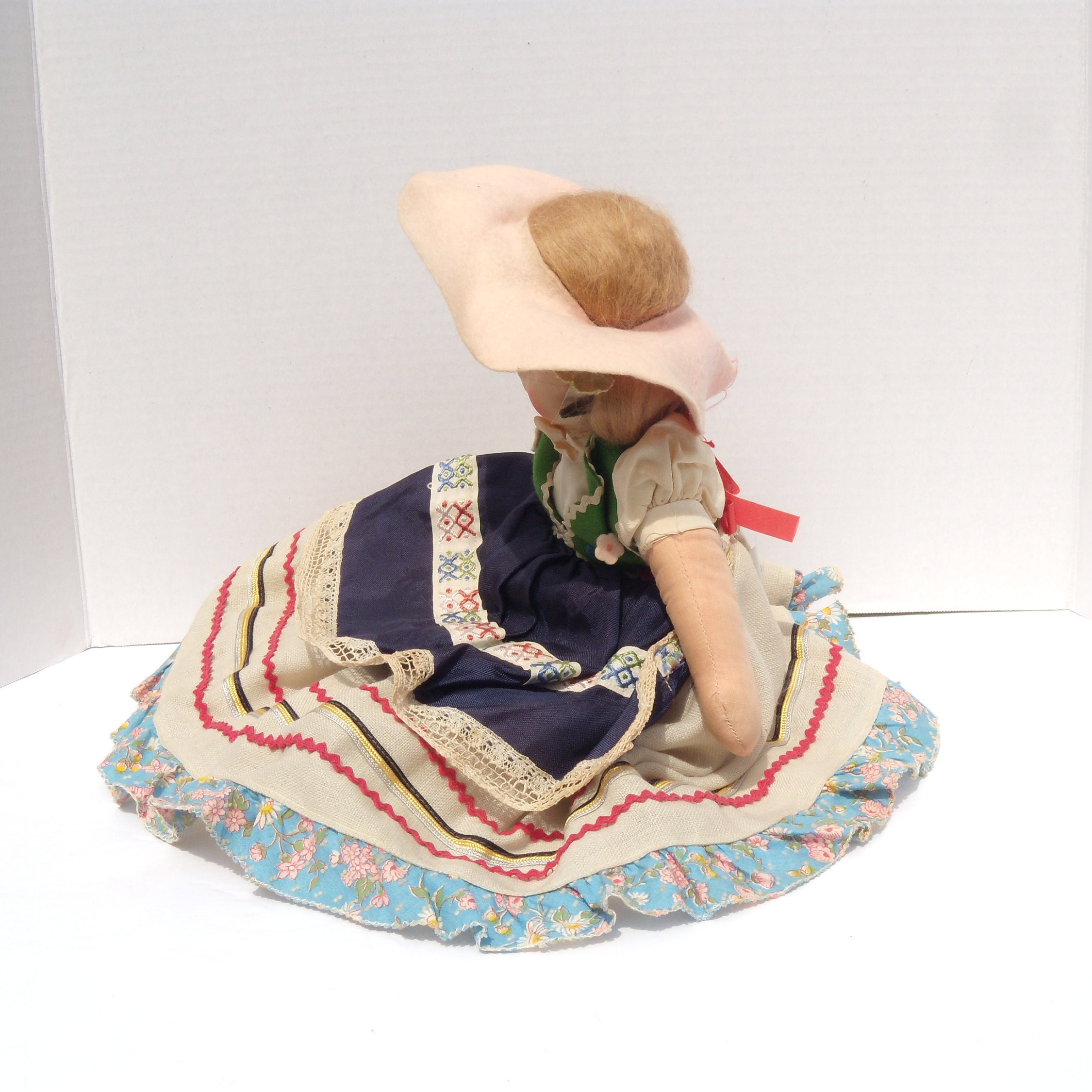 Swiss Rag Doll. 1940s Rag Doll Swiss Souvenir Doll European | Etsy