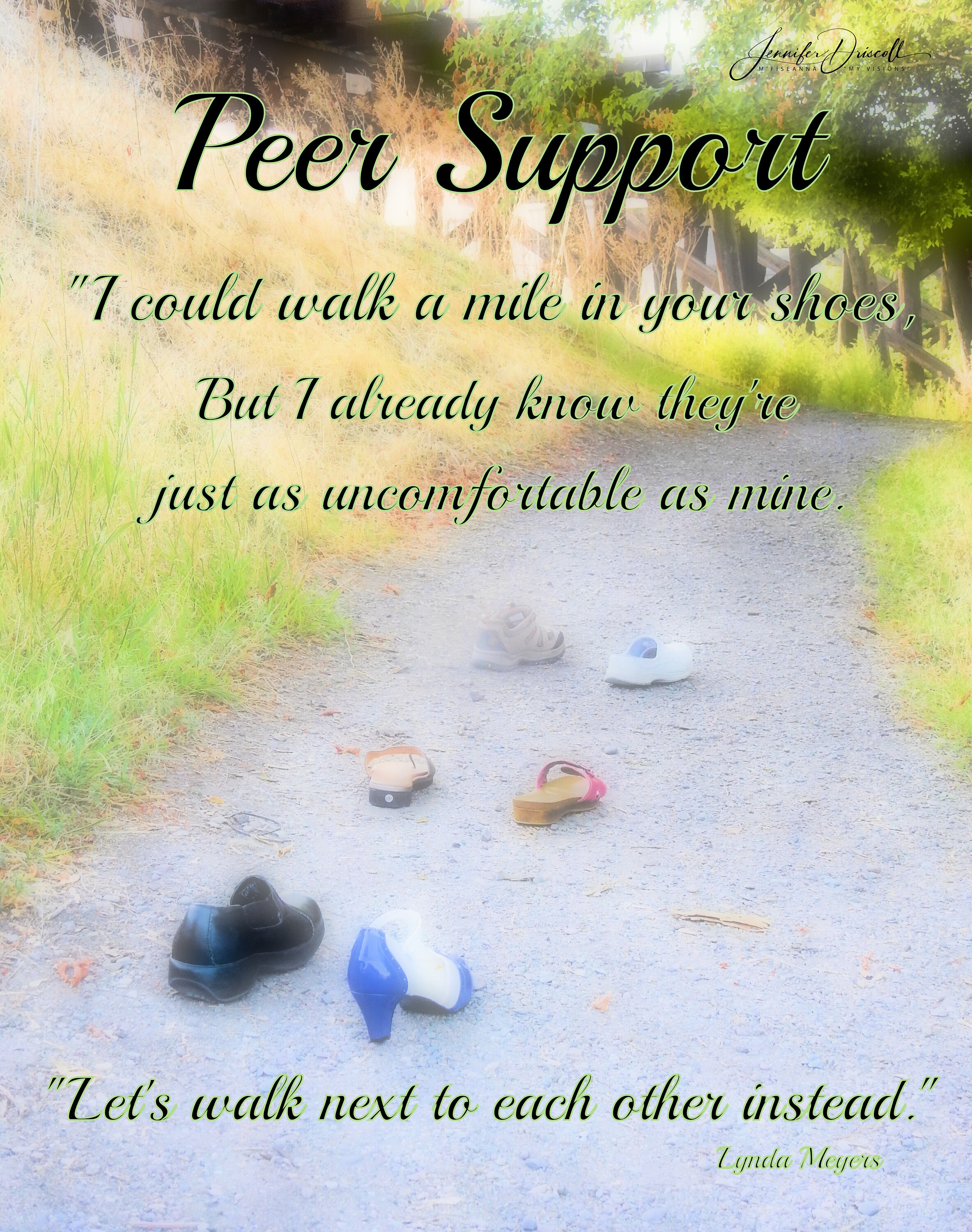 Digital Download Poster Peer Support Walk Next to | Etsy