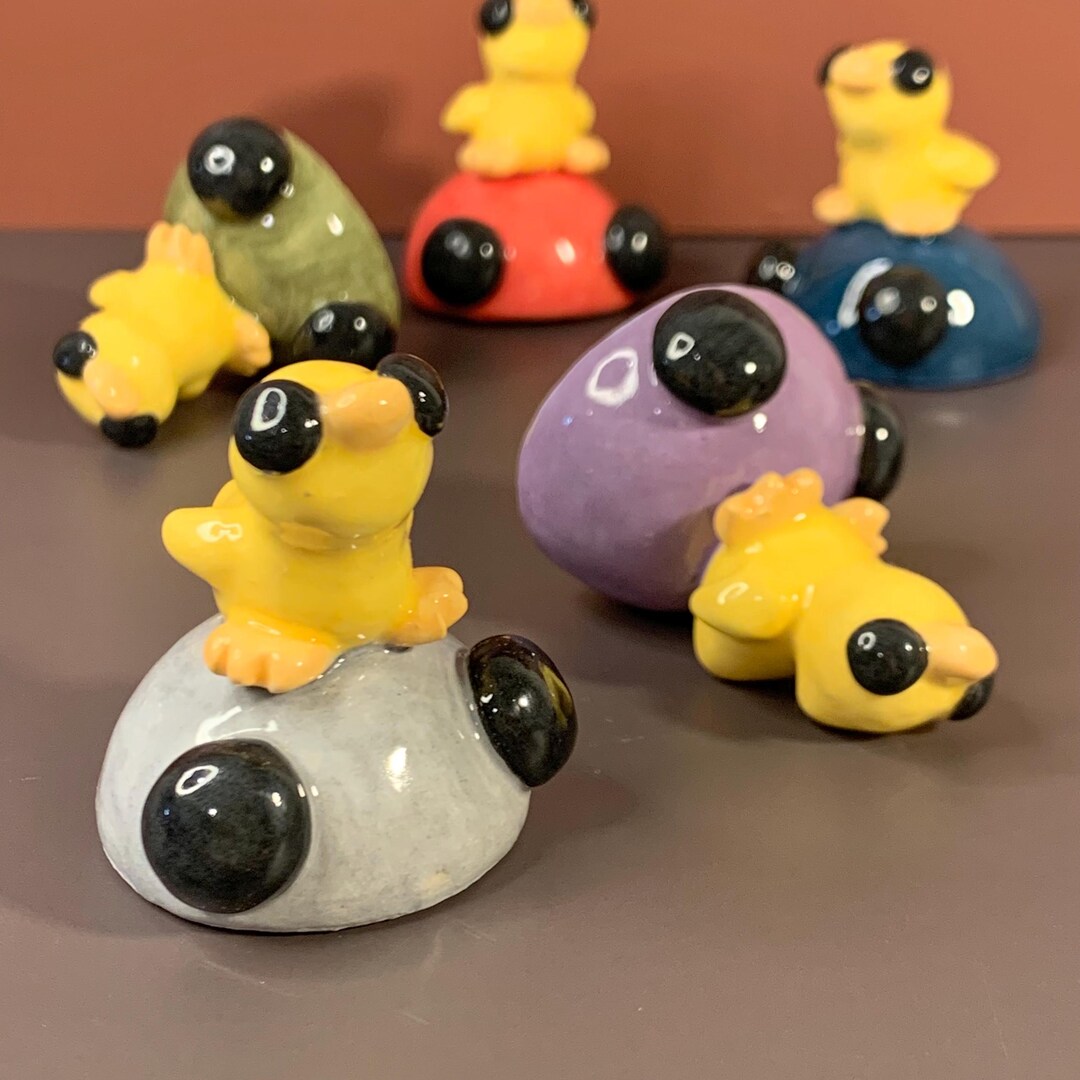 Repo Head “death by Duck” Ceramic Figurine - Etsy