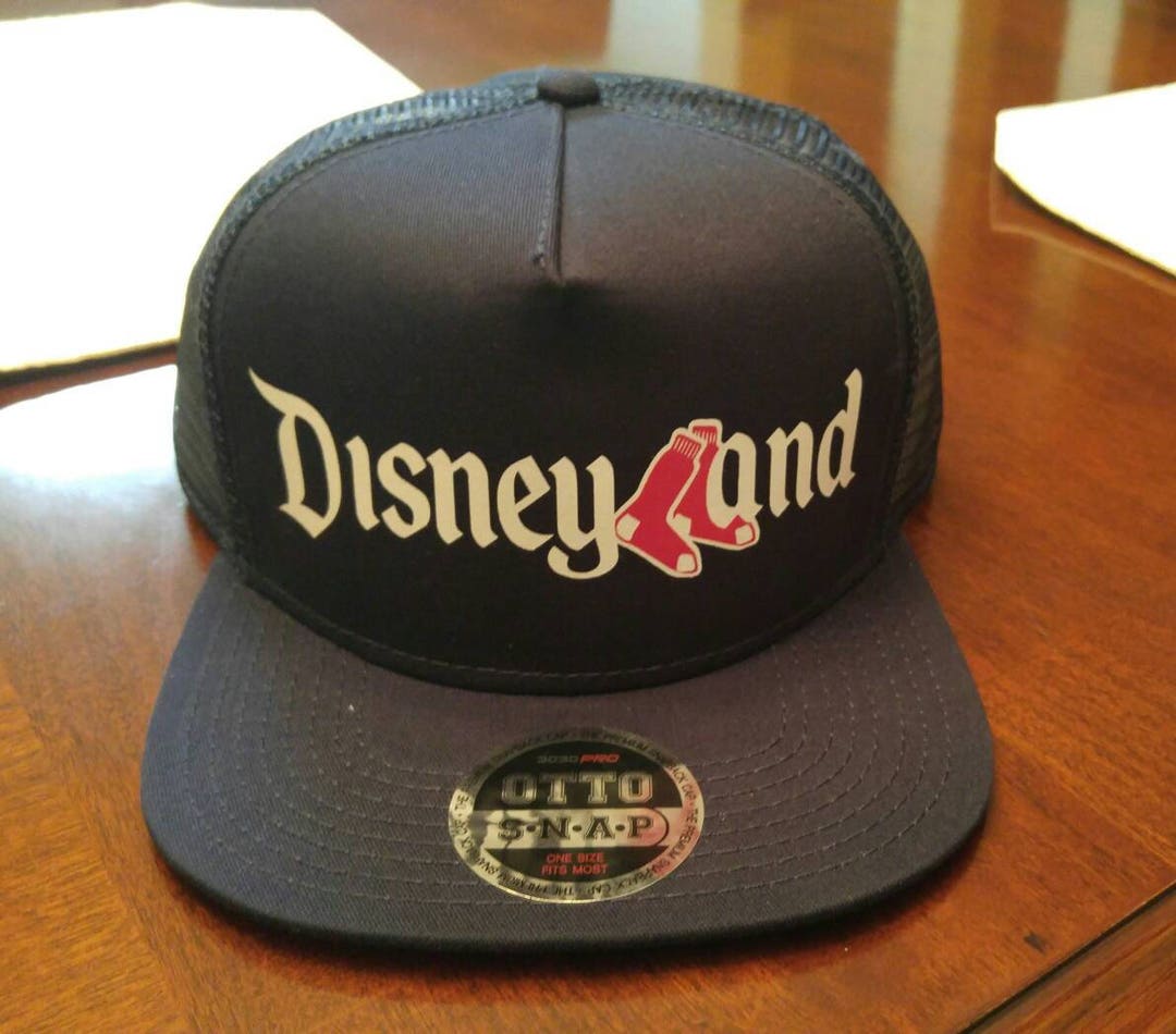 Disneyland / Boston Red Sox Mashup Hat snapback - Etsy