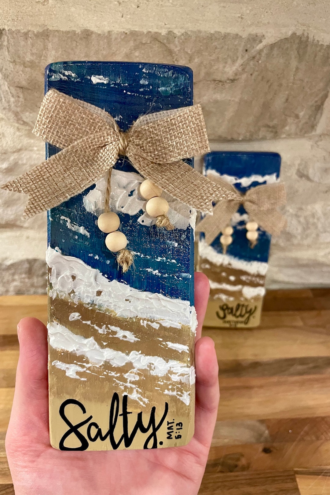 Salty Wood Sign, Beach Wood Sign, Christian Art, Salt of the Earth ...