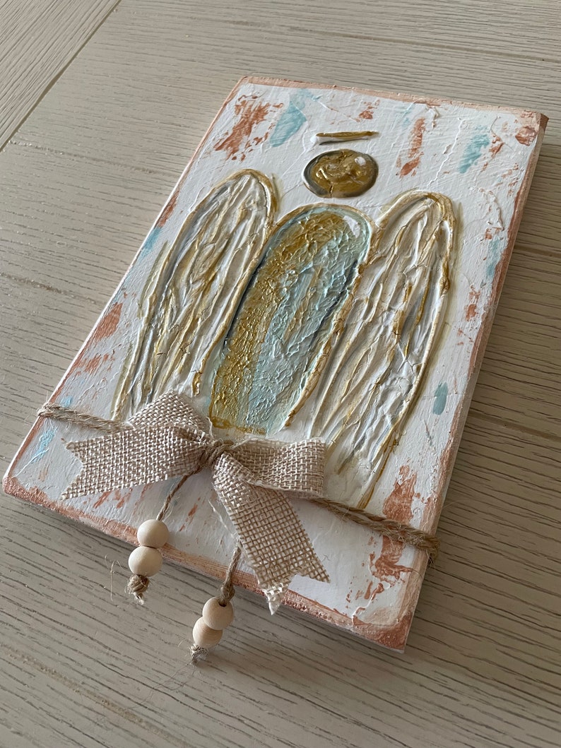 Handmade Angel Sign, Rustic Angel, Distressed Angel, Angel Art, Wood ...