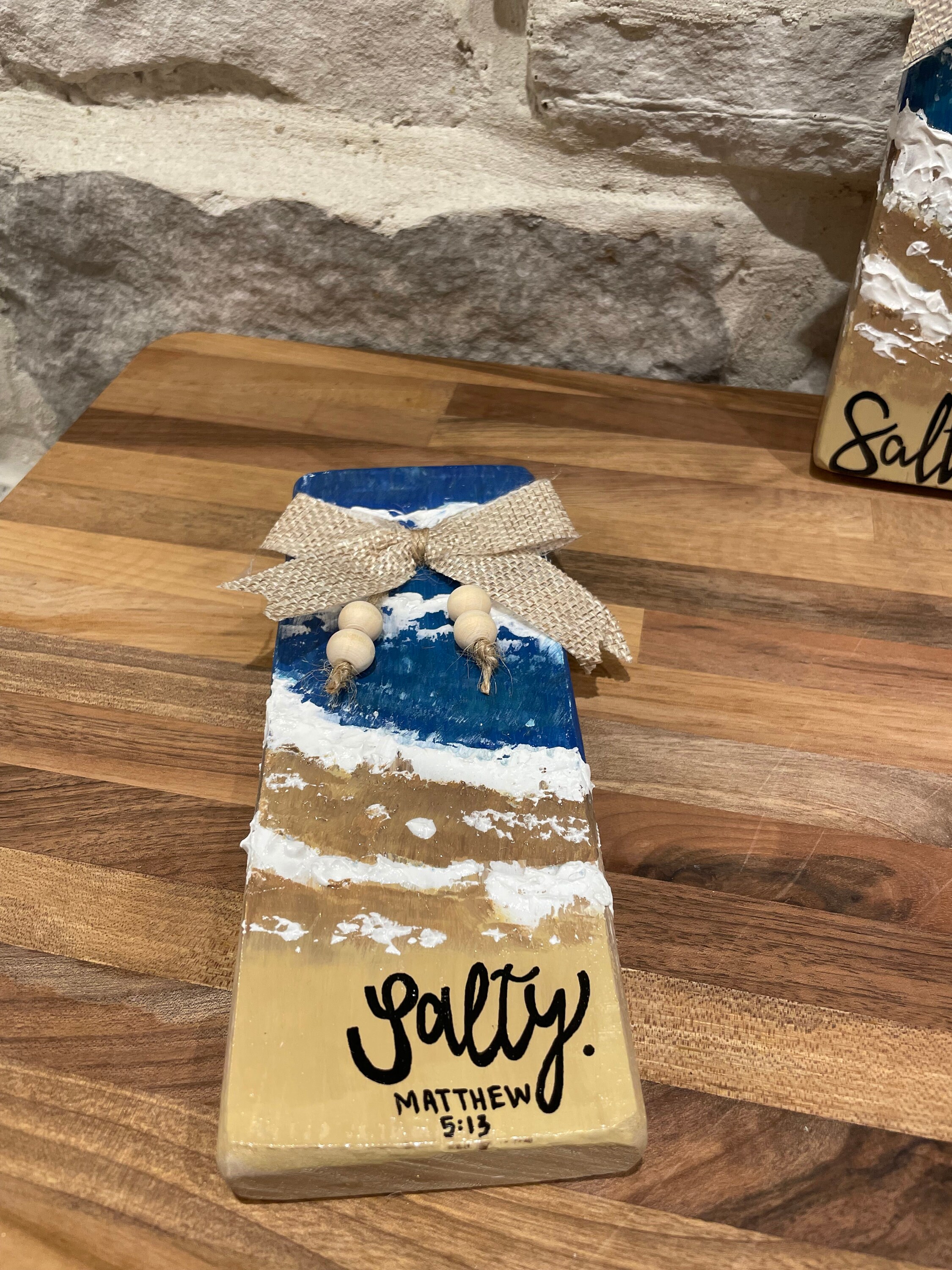 Salty Wood Sign, Beach Wood Sign, Christian Art, Salt of the Earth ...