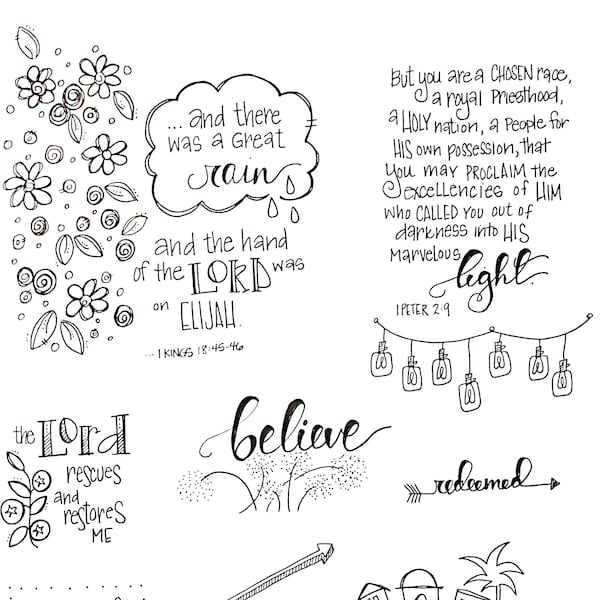 Bible Journaling Printable - Etsy