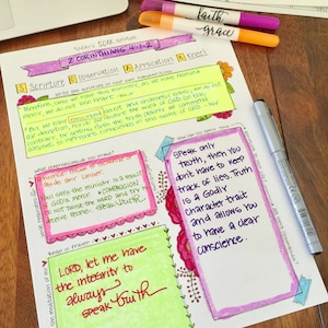 SOAK Scripture and Bible Journaling Printable - Etsy