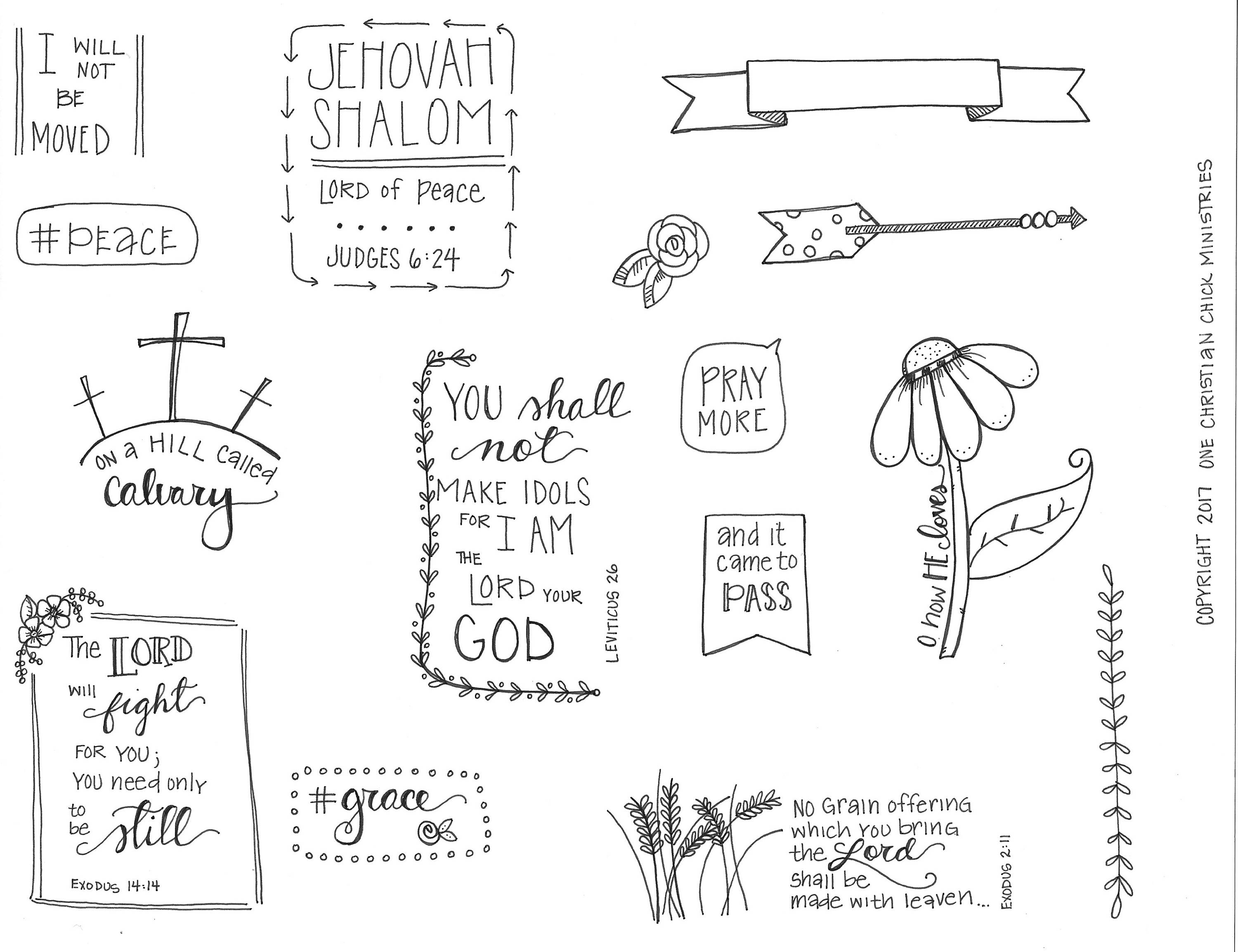 Bible Journaling Printables Set #2 - Etsy