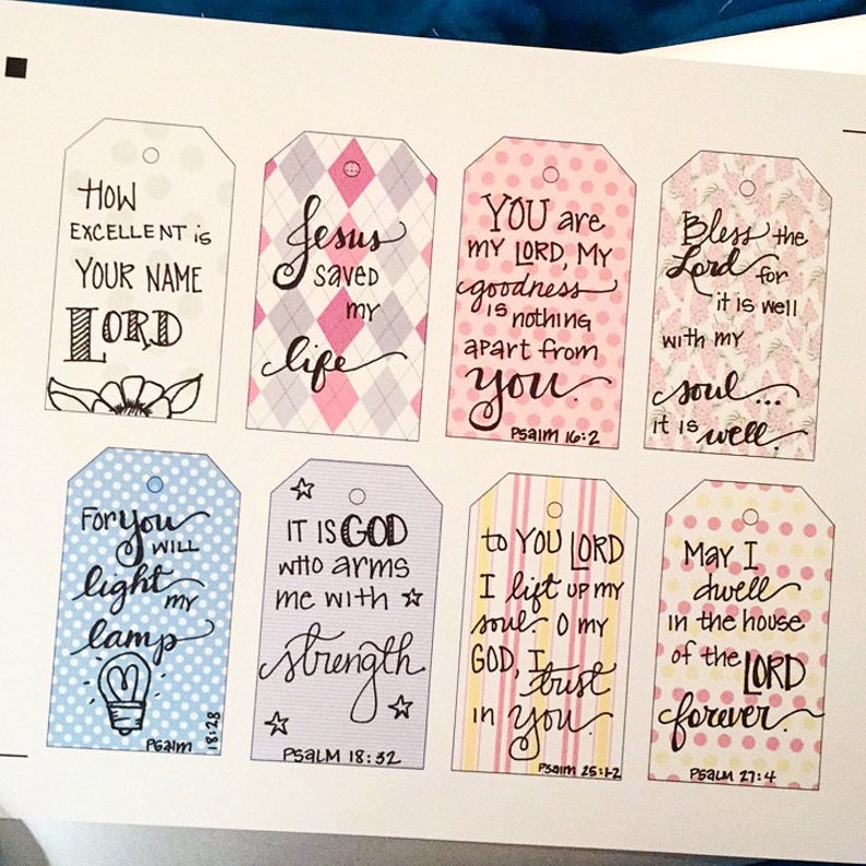 Bible Journaling Tags - Etsy