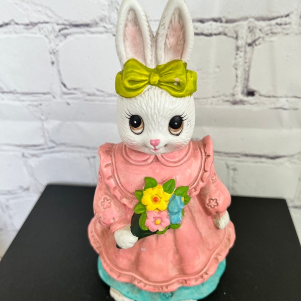 Lefton Rabbit Figurines - Etsy