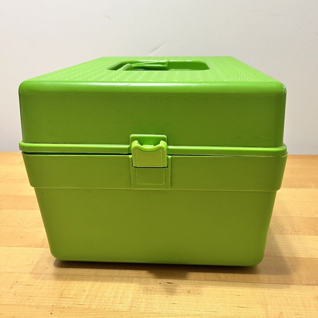 Vintage Wilson Sewing Pattern Storage Box RETRO Green W/dividers USA - Etsy