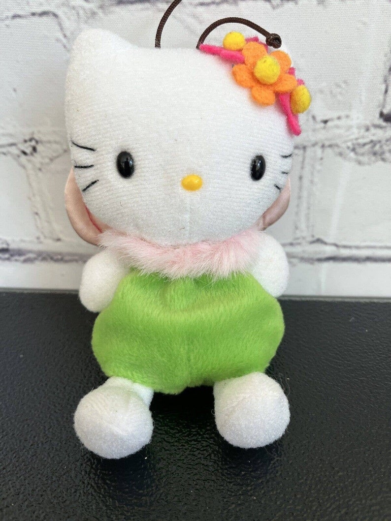 Sanrio Smiles Hello Kitty Bean Bag Plush 6 Butterfly Hearts Antenna ...