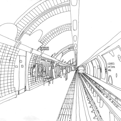London Underground. Pen and Ink Drawing. Print - Etsy UK