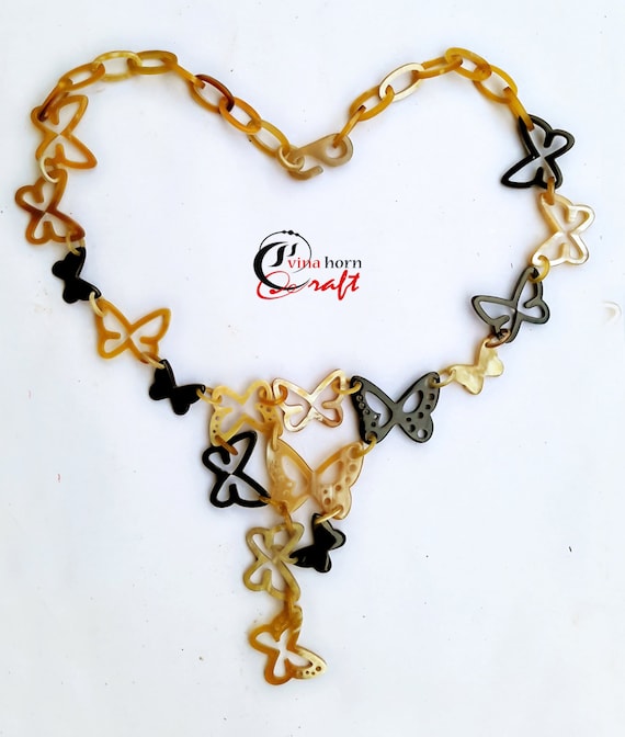 Natural Buffalo Horn Necklace Chain Necklace Handmade in - Etsy