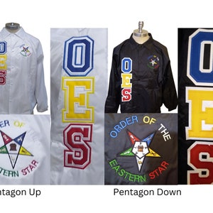 Eastern Star Chapter Jacket, OES Line Jacket, Crossing Lightweight ...