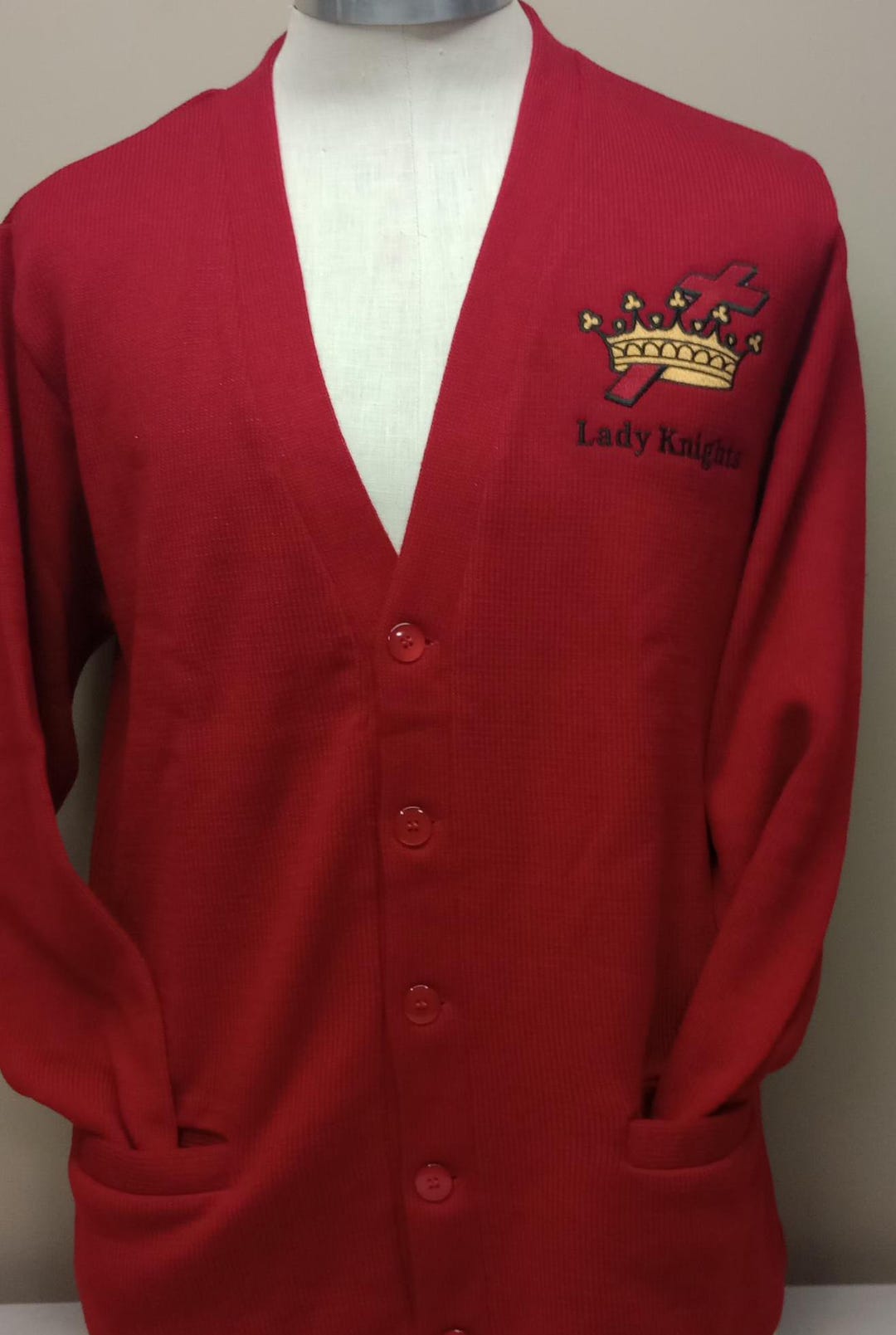 Lady Knights Cardigan, Eastern Star, OES, Cardigan Sweater, Unisex Fit ...