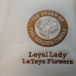 Order of the Golden Circle Cardigan, Eastern Star, OES, Cardigan ...