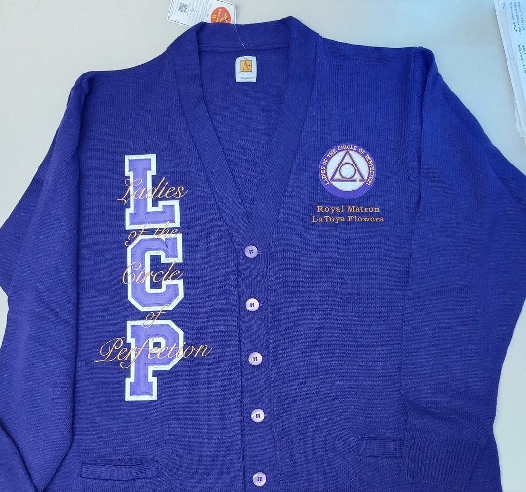 Ladies of the Circle of Perfection Cardigan, Eastern Star, OES ...