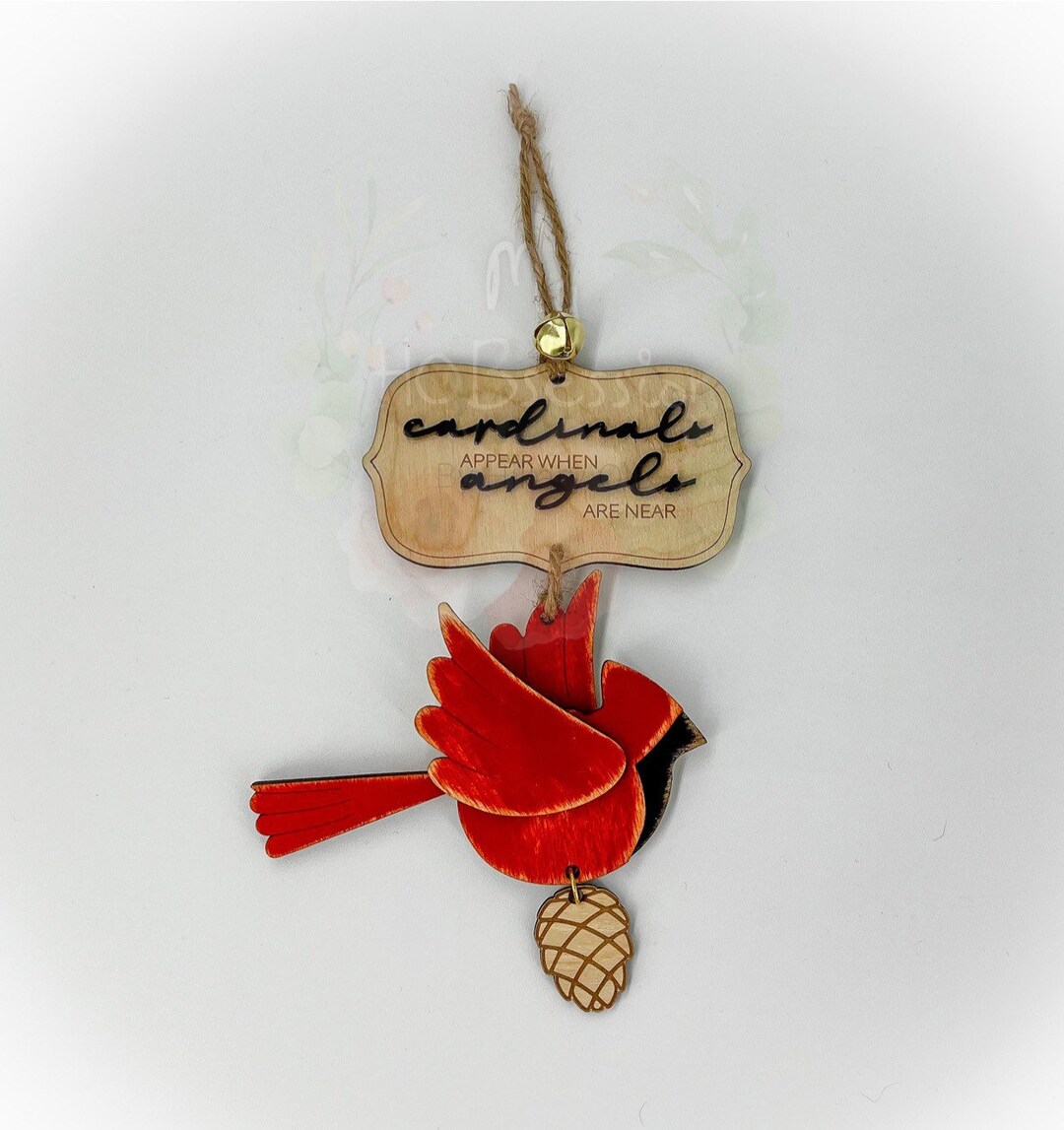 Cardinal, “missed Loved One”, Christmas Ornament. Finished Product - Etsy