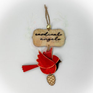 Cardinal, “missed Loved One”, Christmas Ornament. Finished Product - Etsy