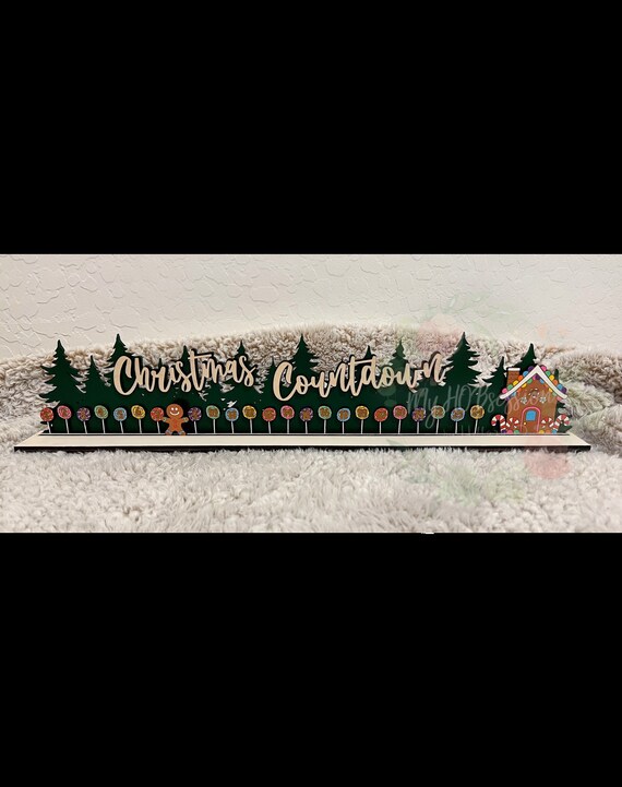 Gingerbread Christmas Countdown. SVG. Digital File ONLY. Not a - Etsy