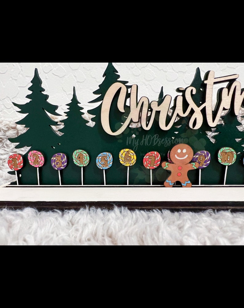 Gingerbread Christmas Countdown. SVG. Digital File ONLY. Not a Physical ...