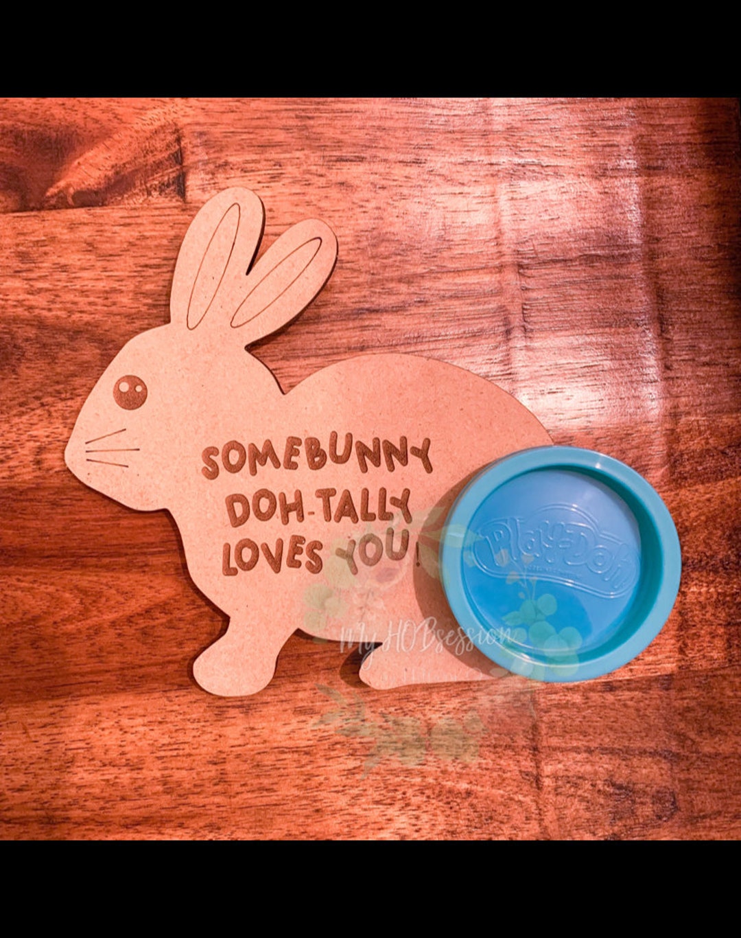 Cute Easter Bunny Doh Holder SVG File. DIGITAL FILE Only not a Physical ...