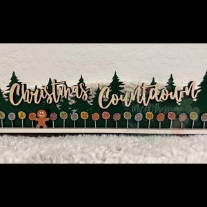 Gingerbread Christmas Countdown. SVG. Digital File ONLY. Not a Physical ...