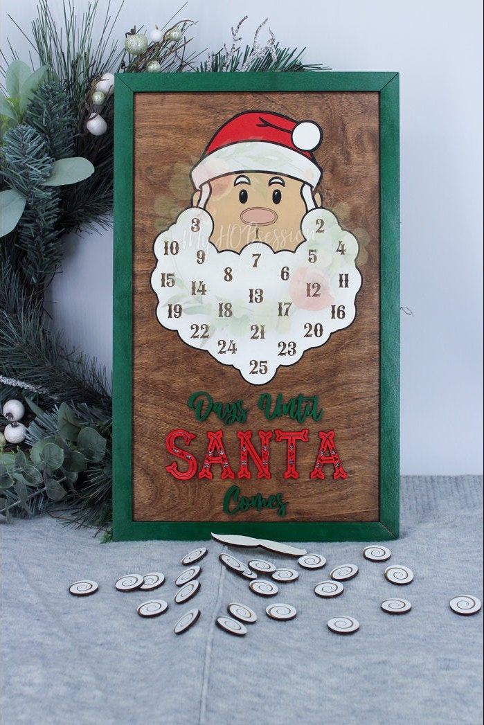 Santa's Beard Advent Calendar SVG File Download ONLY not a Physical ...