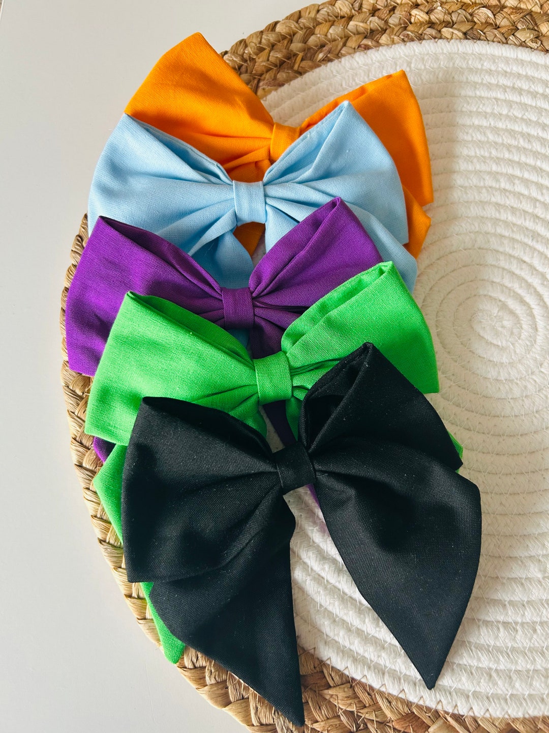 Solid Color Hair Bows, Sailor Bows, Fabric Hair Clips for Girls, Girls ...