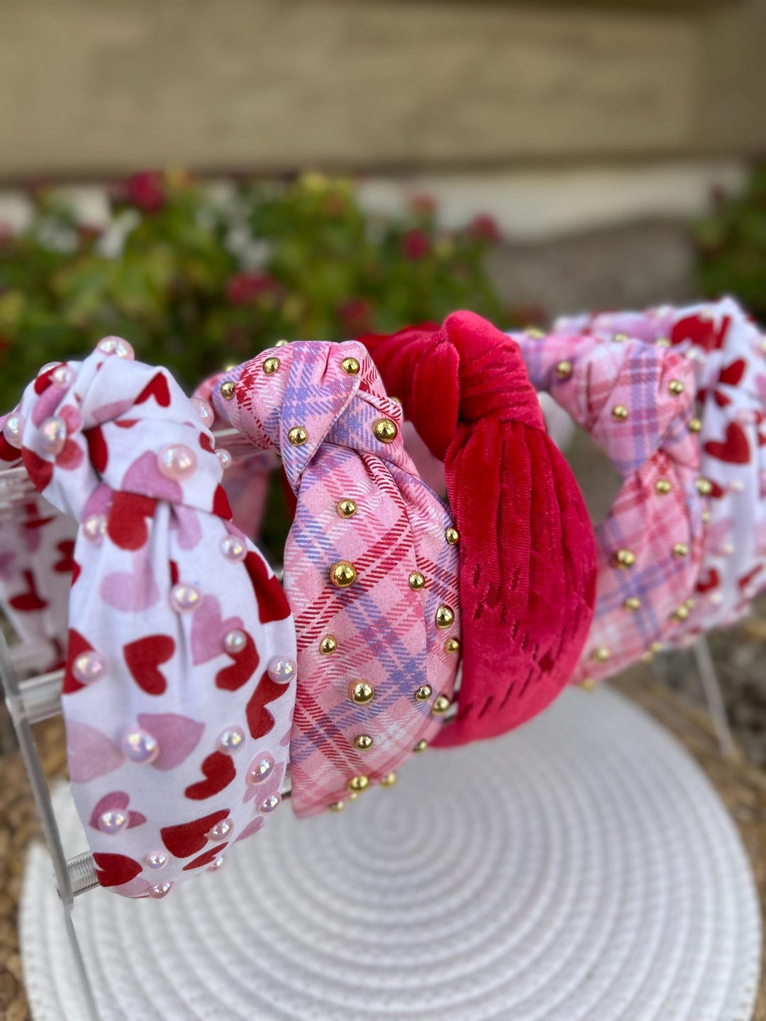 Valentines Headbands,top Knot Valentines Headbands, Adult Headbands for ...