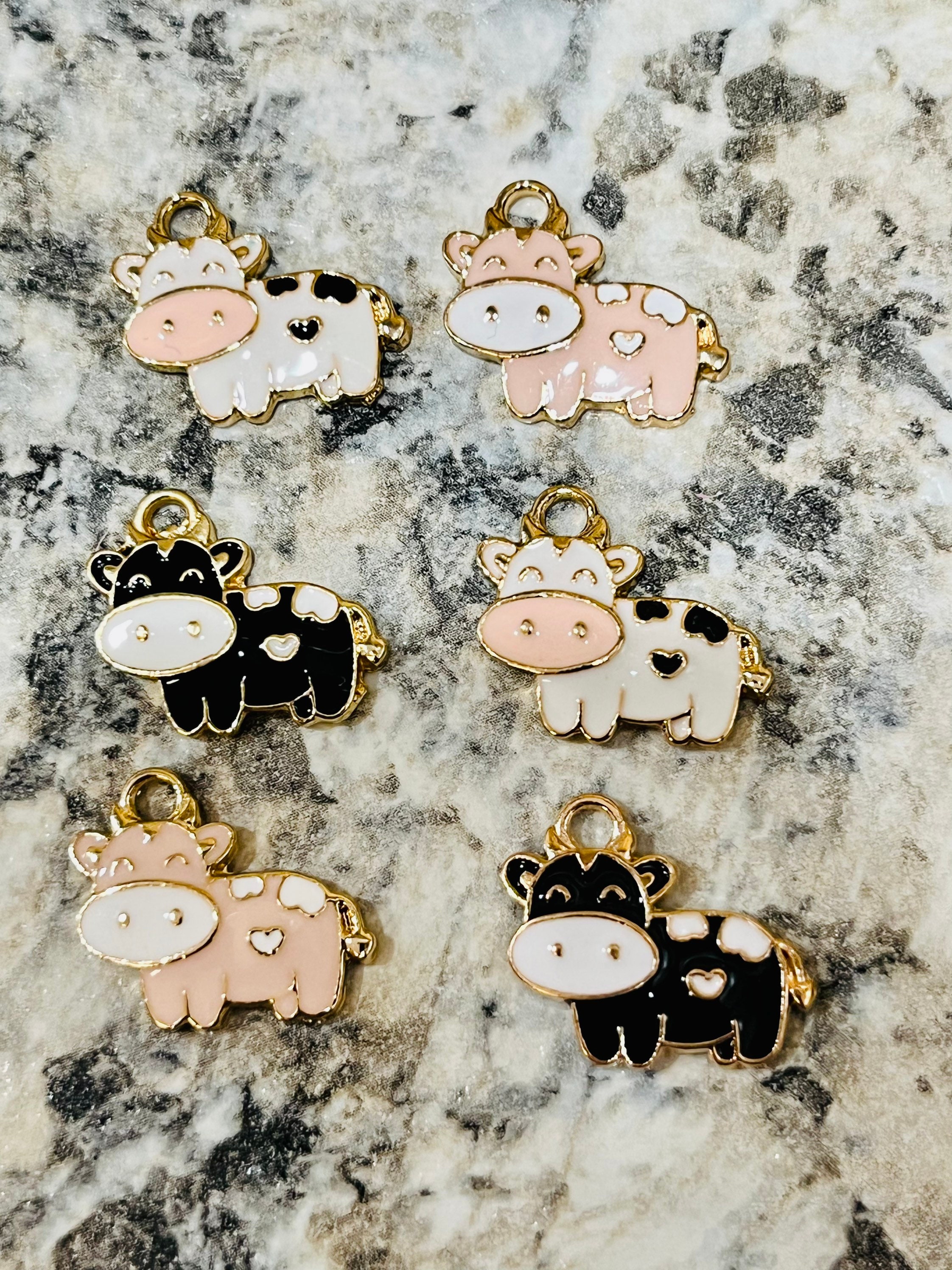 Enamel Charms, Cow Charms, Animal Charms, Cute Charms, Charm Bracelets ...
