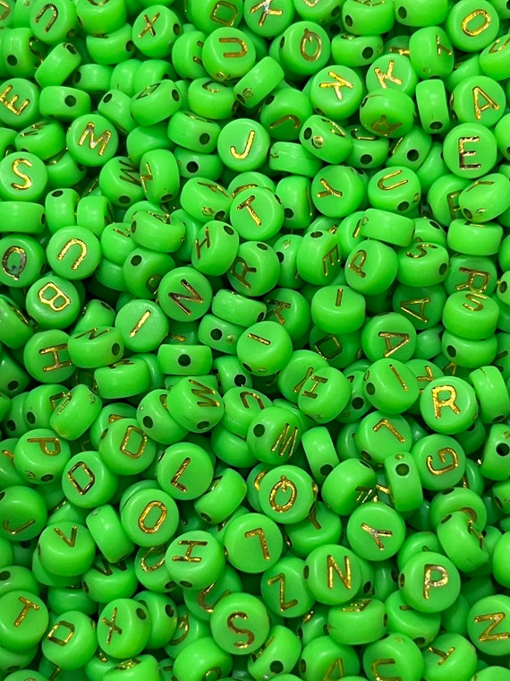 Lime Green Letter A