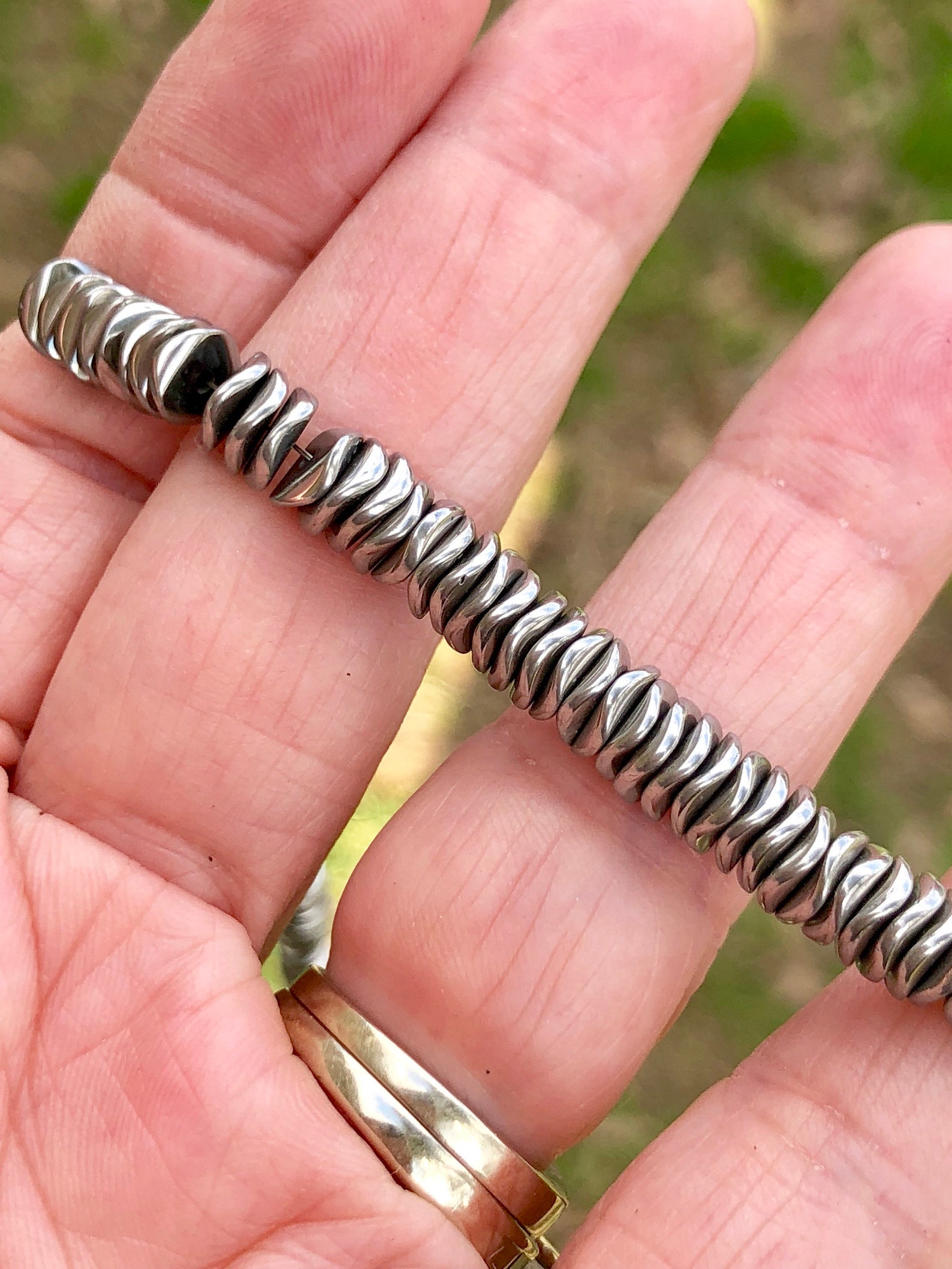 6mm Silver Hematite Wavy Spacer Beads Jewelry Making Beads - Etsy