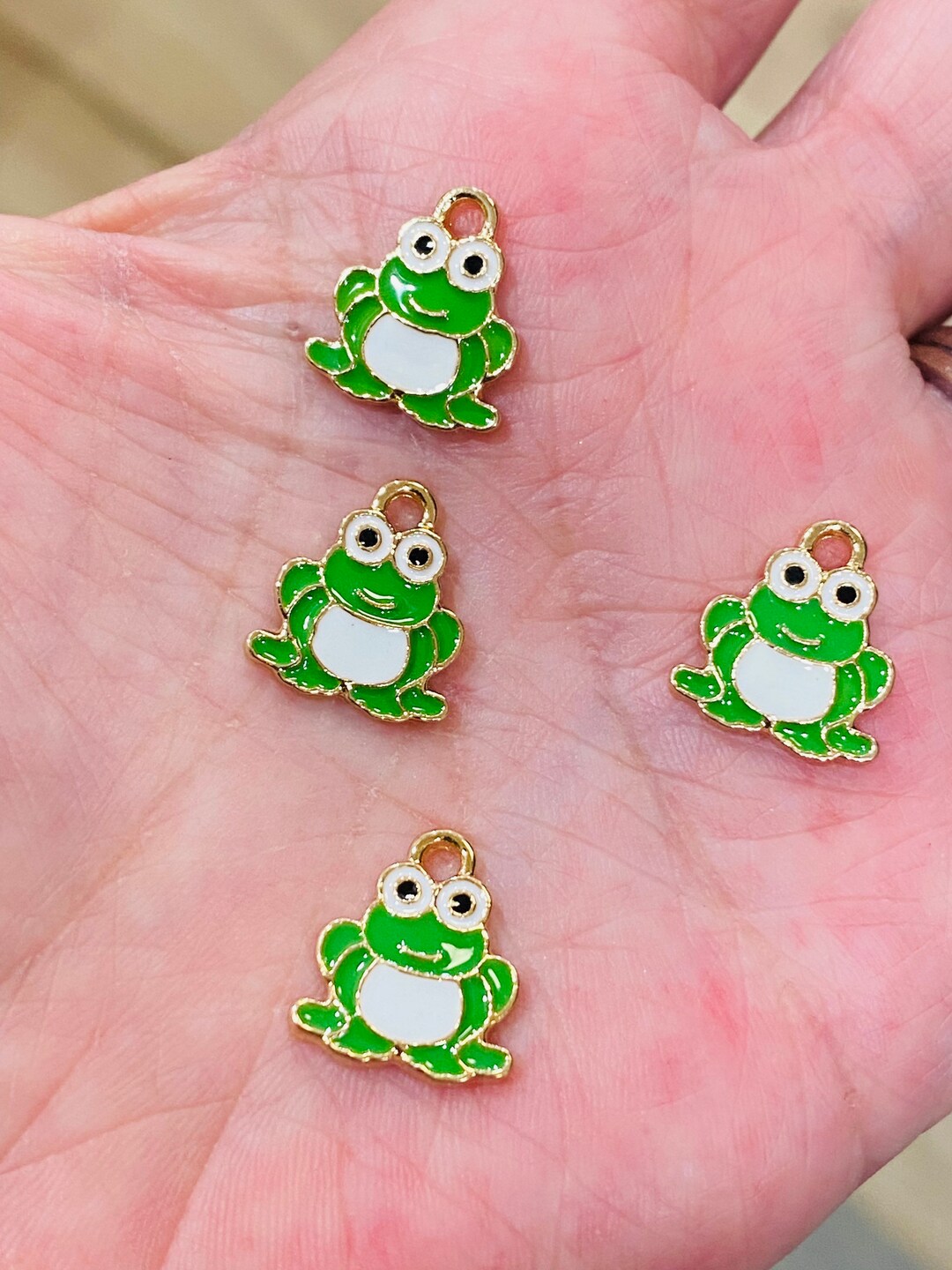Frog Charms, Enamel Charms, Jewelry Charms, Charm Bracelets, Green Frogs, Animal Charms ...