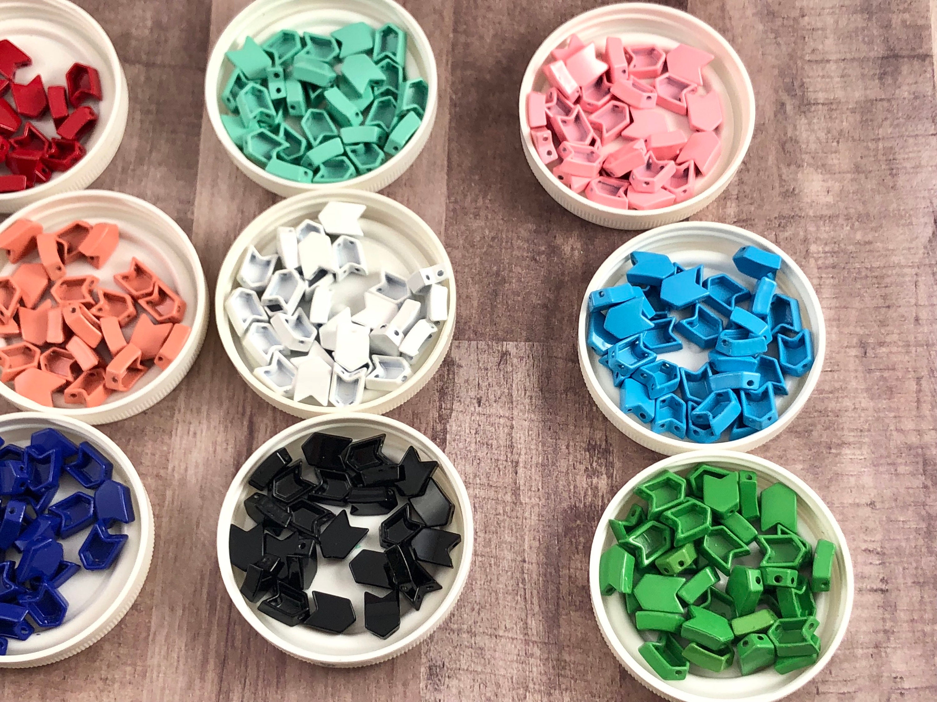 Enamel Tile Beads Arrow Tile Beads 2 Hole Enamel Beads Tile - Etsy