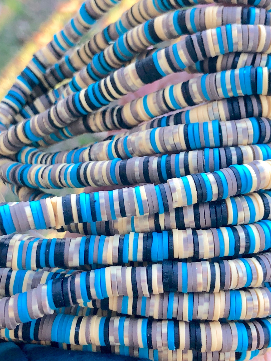 6mm Vinyl Heishi Disc Beads Multicolored Beads Polymer Clay - Etsy