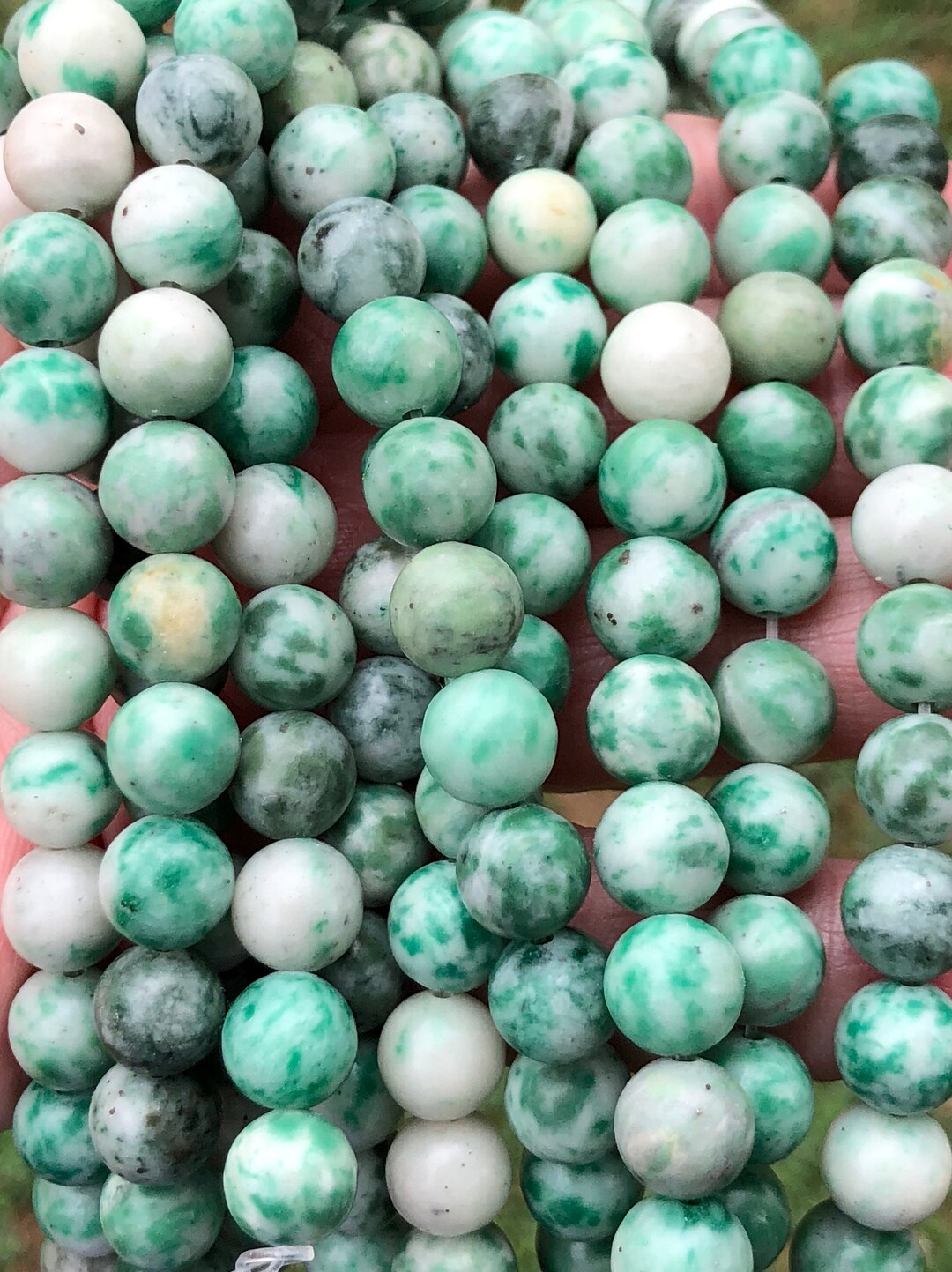6mm 8mm Qinghai Jade Natural Gemstone Beads Jade Stone - Etsy
