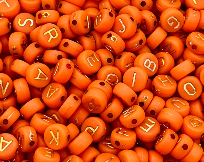 7mm Glitter Alphabet Beads, Acrylic Letter Beads, Word Beads, Glitter ...