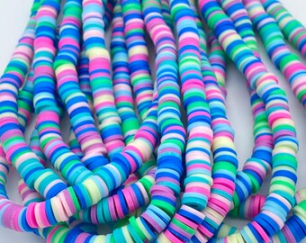 6mm Vinyl Heishi Beads Pumpkin Rainbow Colored Polymer Clay | Etsy