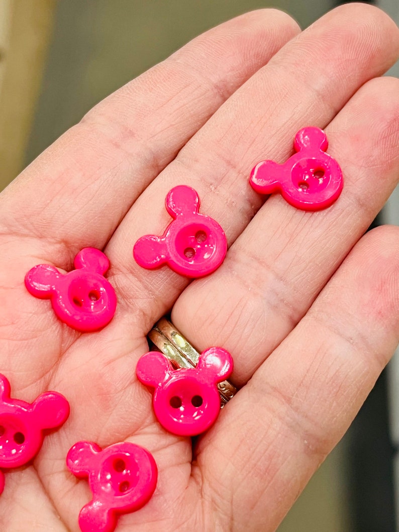 Mickey Mouse Buttons 2 Hole 15mm Buttons for Sewing - Etsy