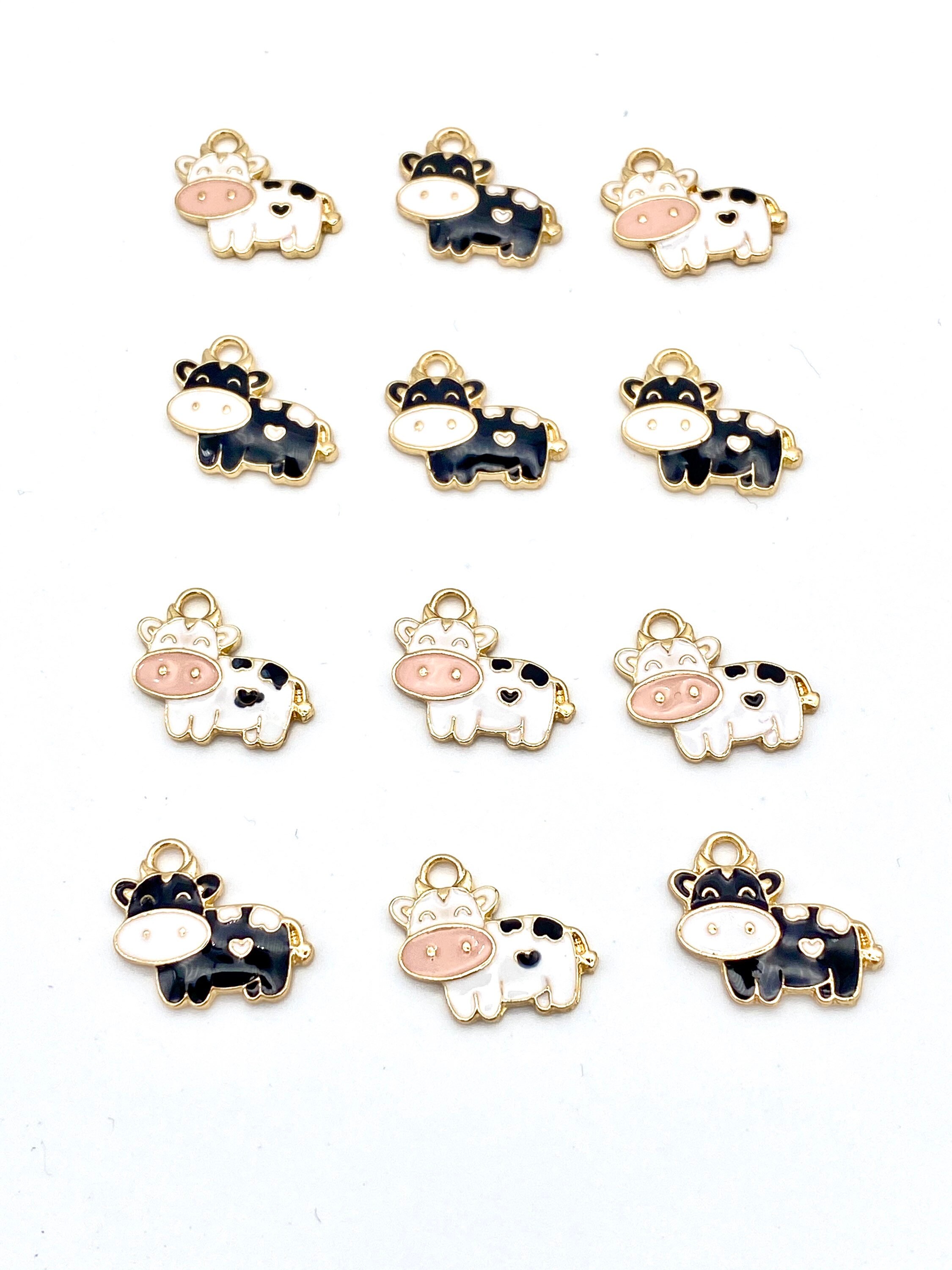 Enamel Charms Cow Charms Animal Charms Cute Charms Charm - Etsy