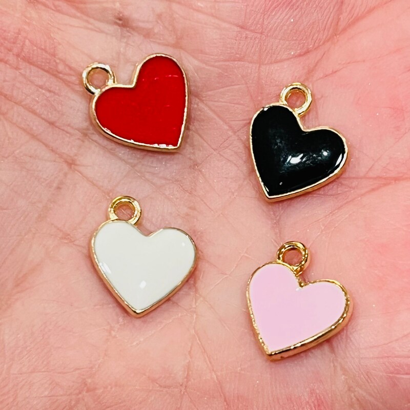 Heart Shaped Charms - Etsy