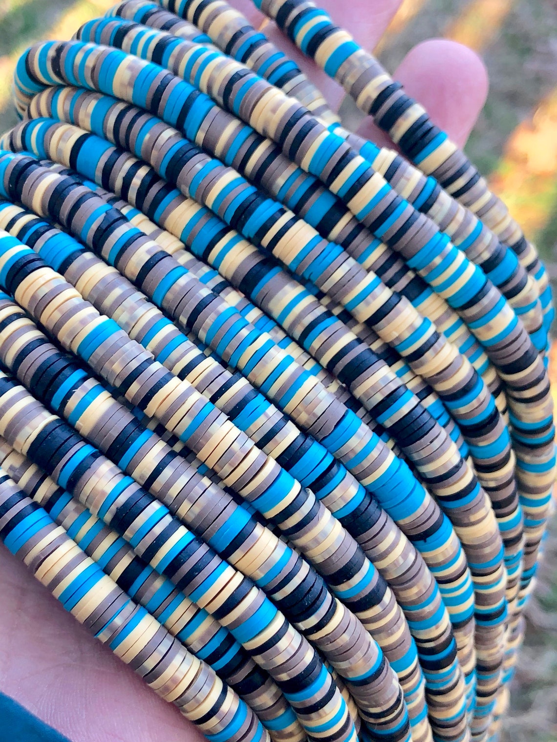 6mm Vinyl Heishi Disc Beads Multicolored Beads Polymer Clay - Etsy