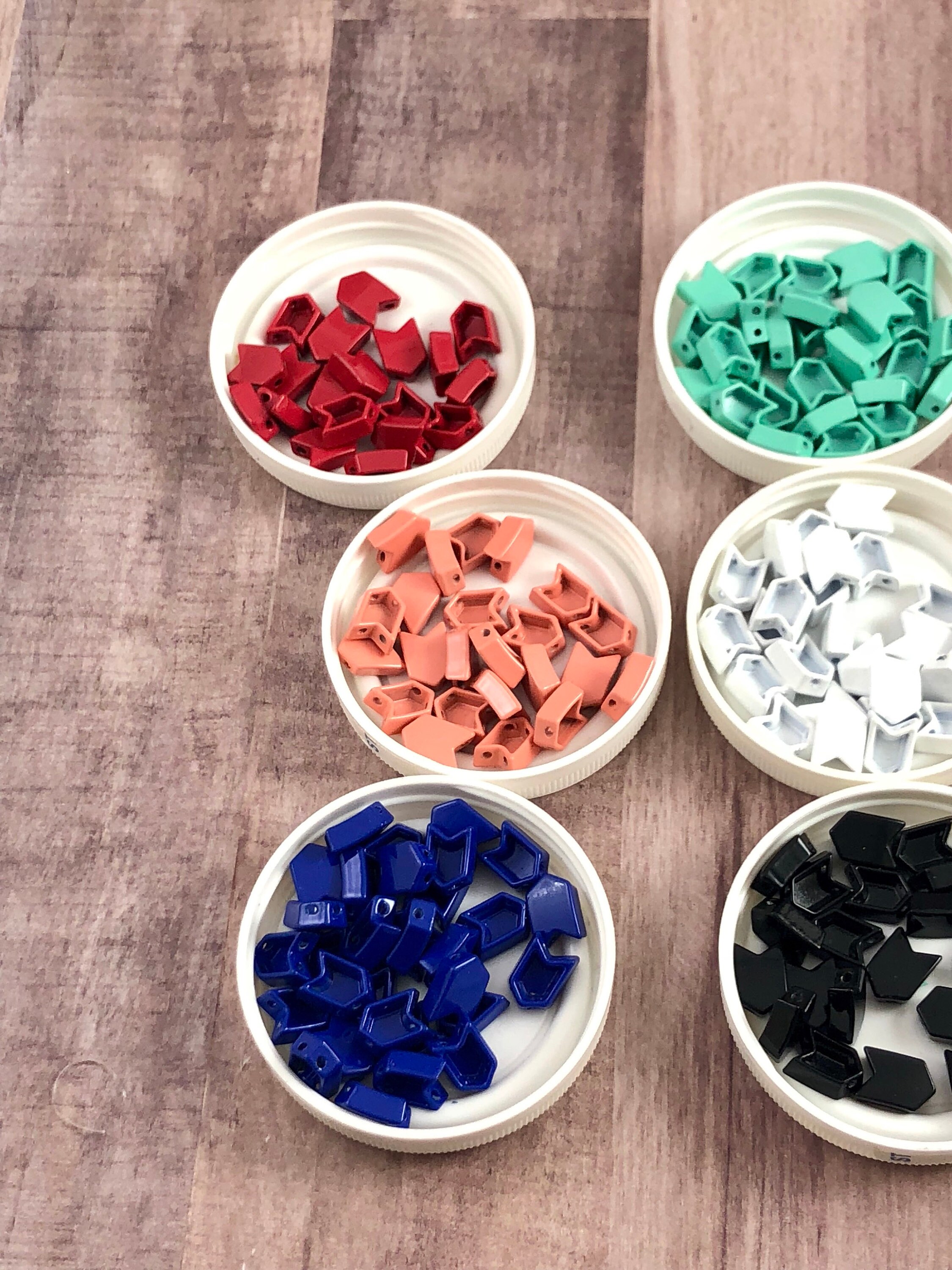 Enamel tile beads arrow tile beads 2 hole enamel beads tile | Etsy