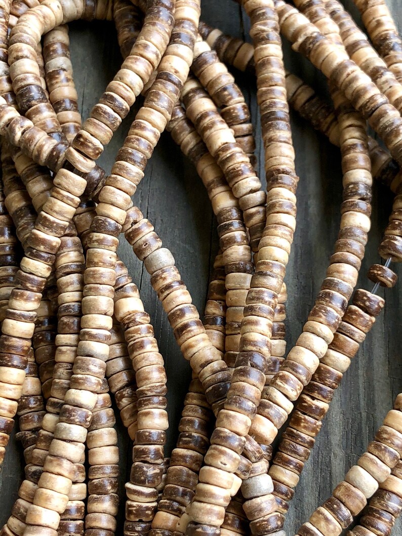 Natural Coconut Heishi Abacus Beads Jewelry Making Beads - Etsy