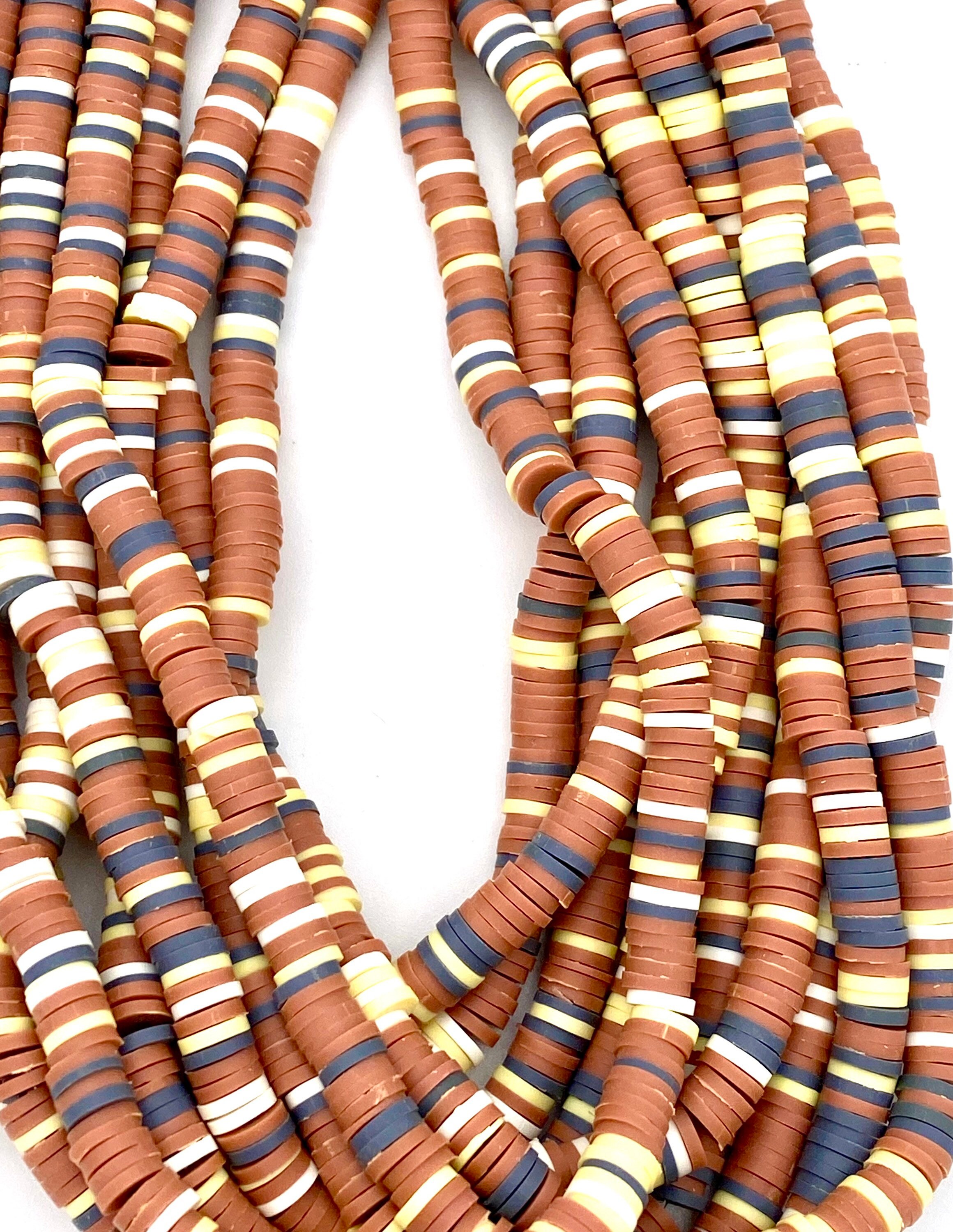 6mm Vinyl Heishi Beads Dark Mix Rainbow Polymer Clay Beads | Etsy