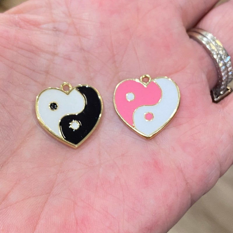 Heart Shaped Charms - Etsy