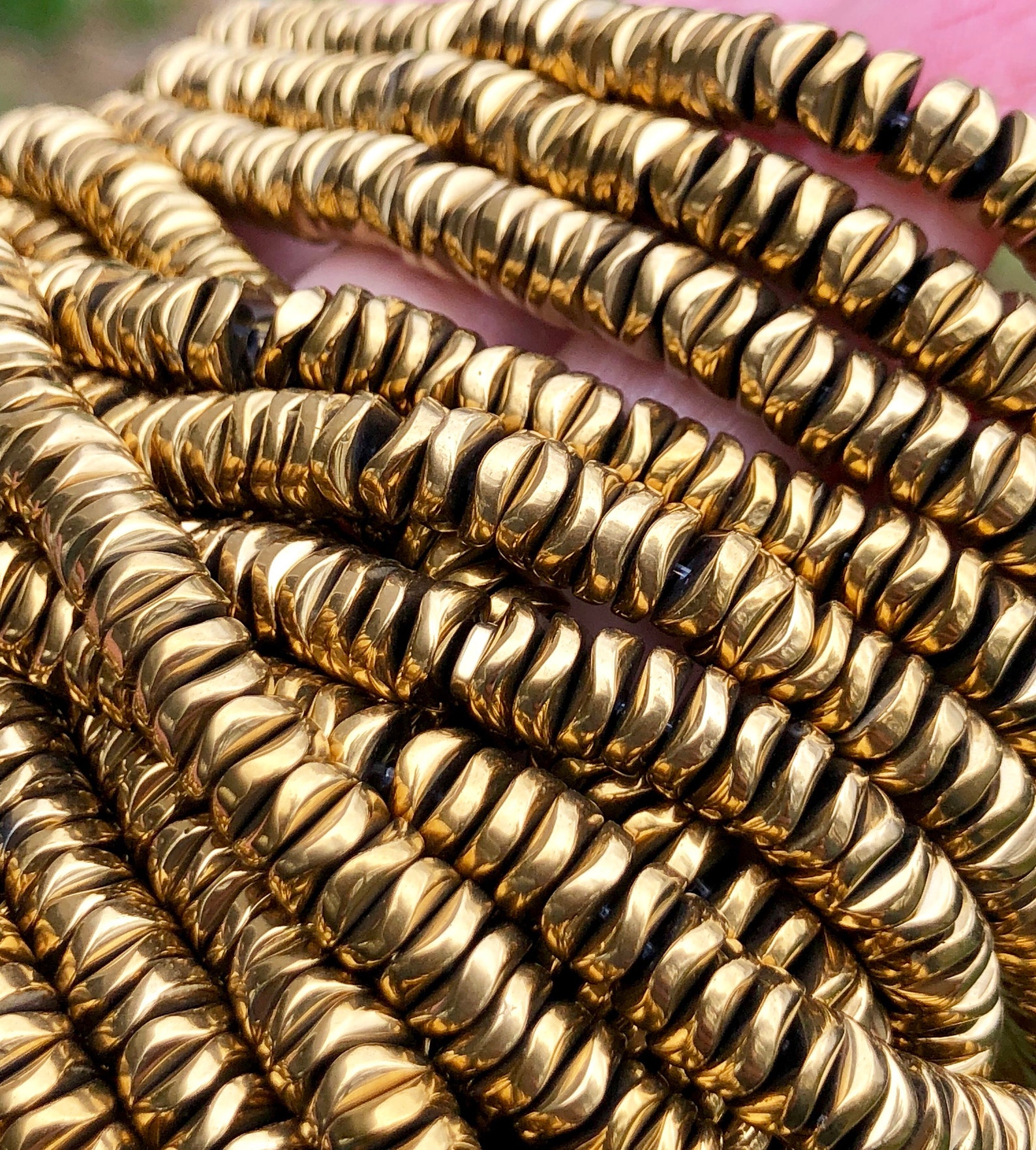 6mm Silver Hematite Wavy Spacer Beads Jewelry Making Beads - Etsy