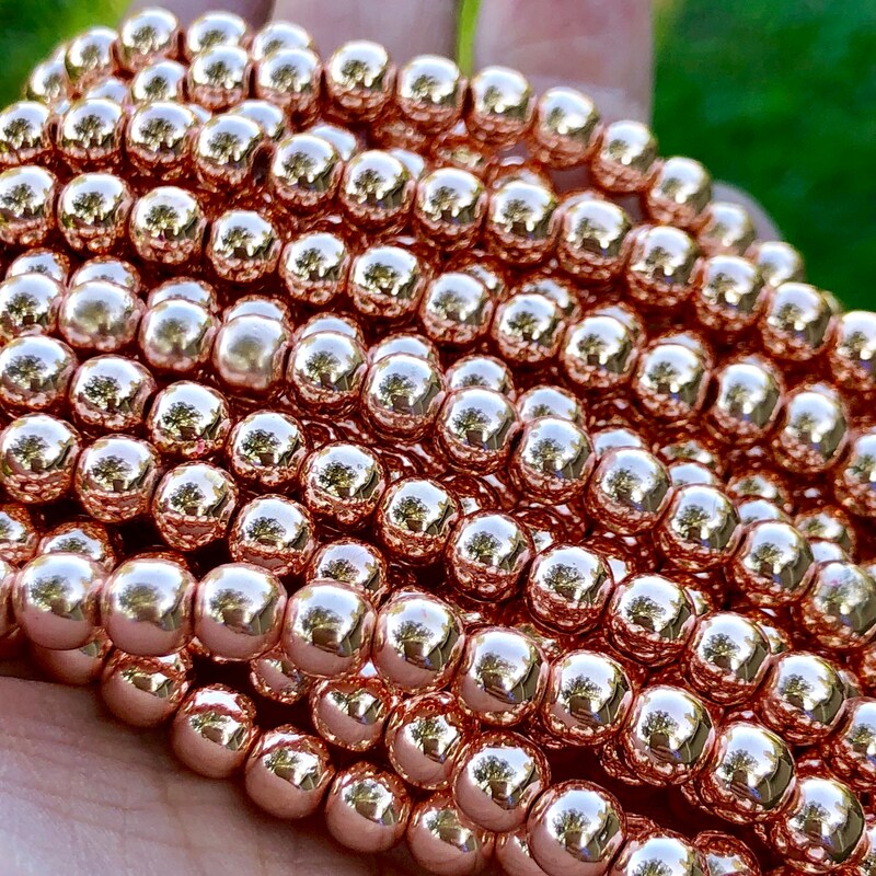 Rose Gold Spacer Beads - Etsy