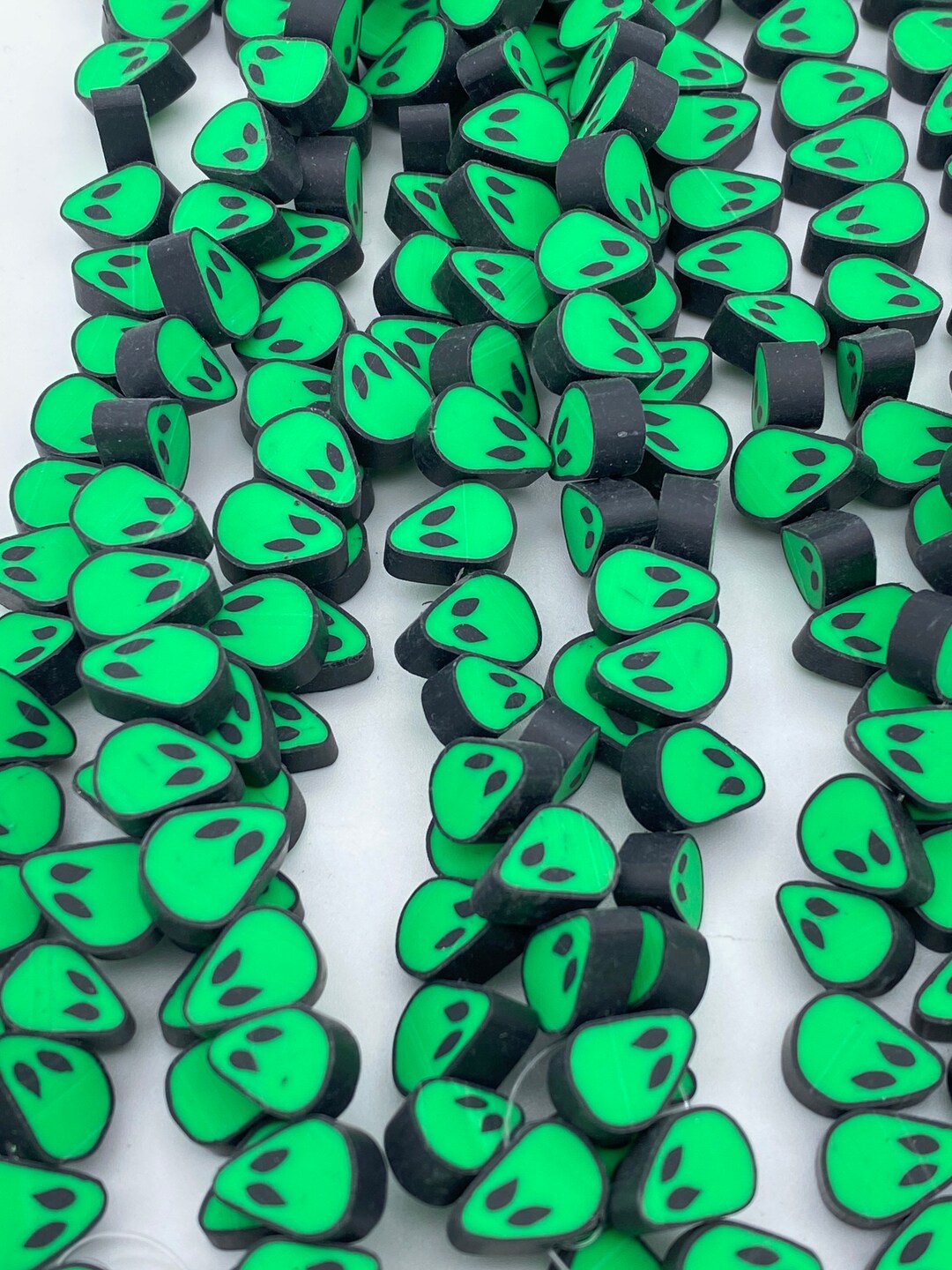 10mm Polymer Clay Beads, Alien Beads, Jewelry Beads, Bracelet Beads ...