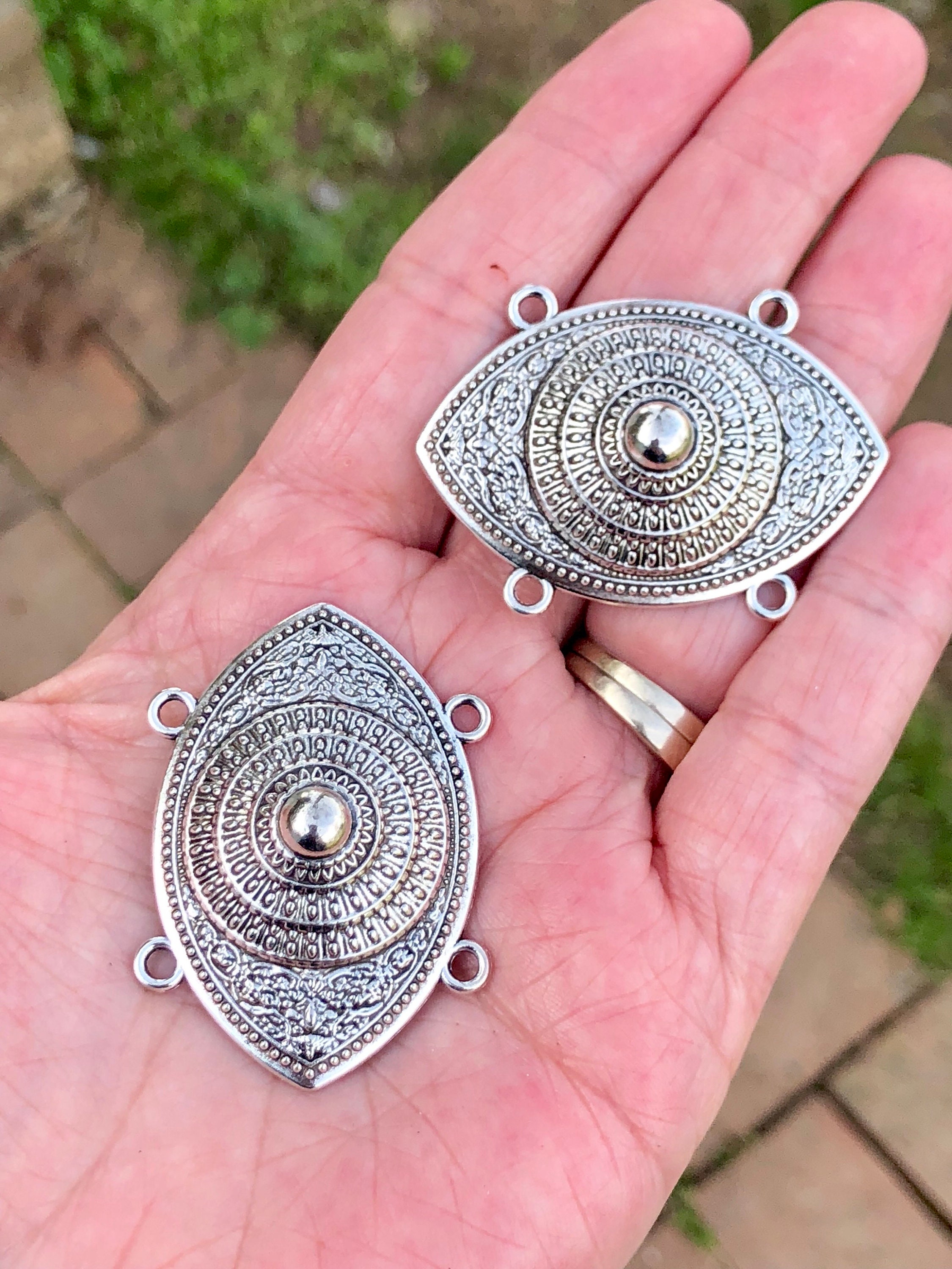 Silver Multi Strand Link Connectors Horse Eye Shaped - Etsy